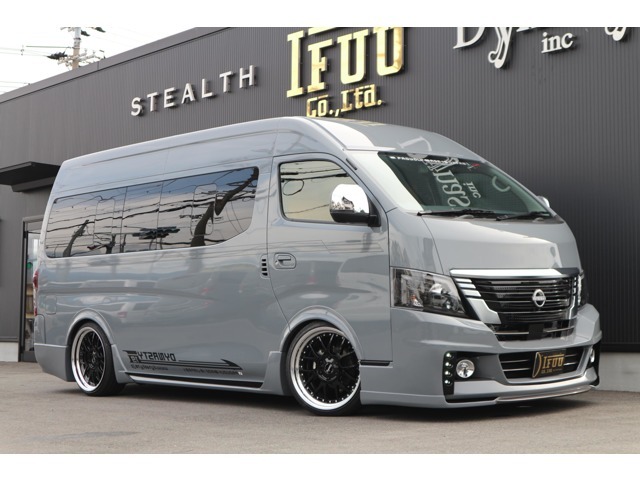日産 NV350キャラバンマイクロバス 2.5 GX スーパーロングボディ ワイド ハイルーフ 2024年 24キロ (大阪府) IFUU大阪STEALTH大阪 車中泊・アウトドア専門店 ...