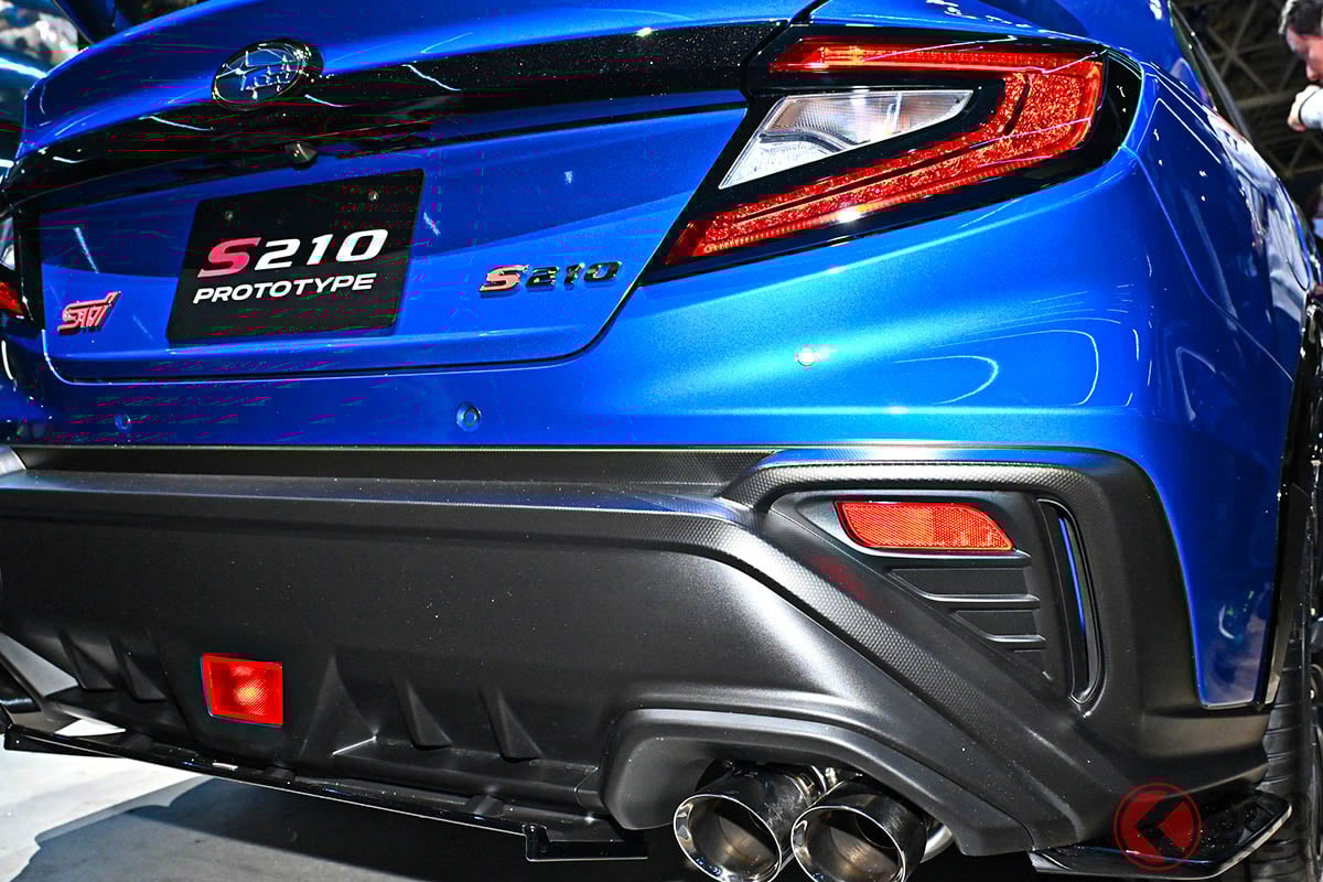 スバル“新スポーティセダン”「S210」世界初公開！ 300馬力の「水平対向×ターボ」エンジン＆迫力エアロ採用！ 8年ぶり登場の「ガチガチ仕様」は1000万超えか？（くるまのニュース ...