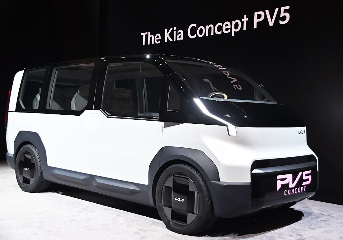 〈CES2024〉韓国・起亜自動車、モジュール式の新型EV「PV5」発表 ボディ付け替えで乗用車からトラックまで（日刊自動車新聞） | 自動車情報・ニュース - carview!