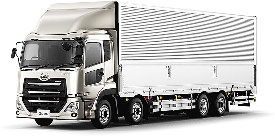 UDトラックス、大型トラック「クオン」2022年モデル 業界初の側面衝突警報装置を搭載（日刊自動車新聞） | 自動車情報・ニュース - carview!