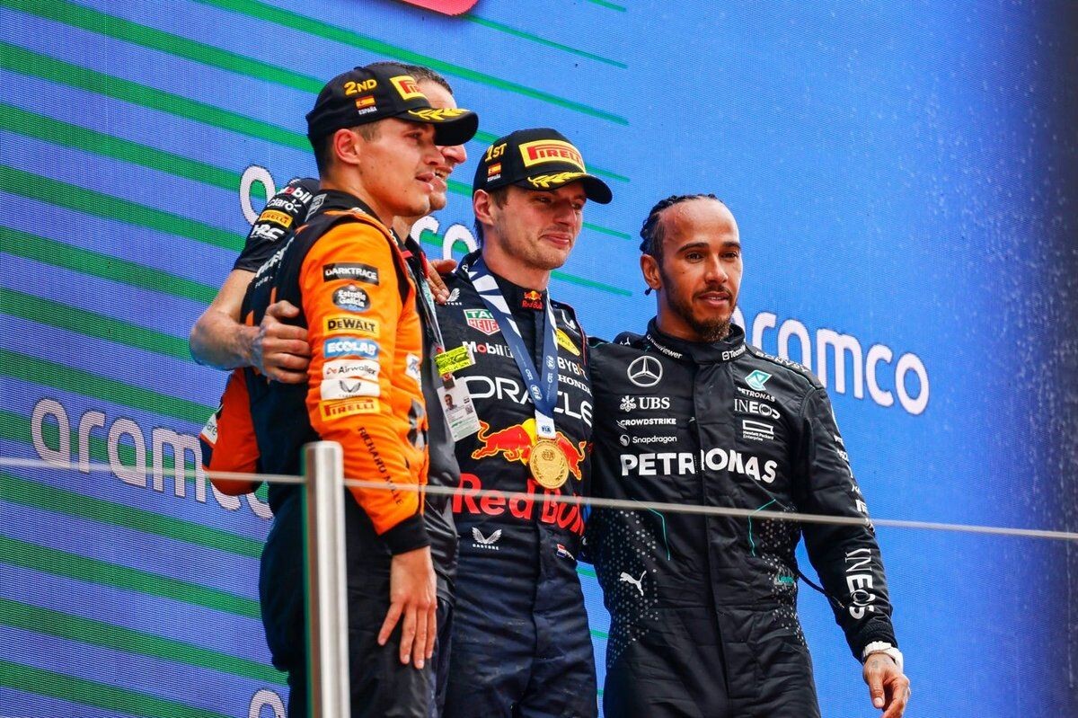 立ちふさがるのはフェルスタッペンとノリスの2大巨頭。メルセデスf1、2戦連続表彰台獲得も優勝争いまではまだ遠い？（