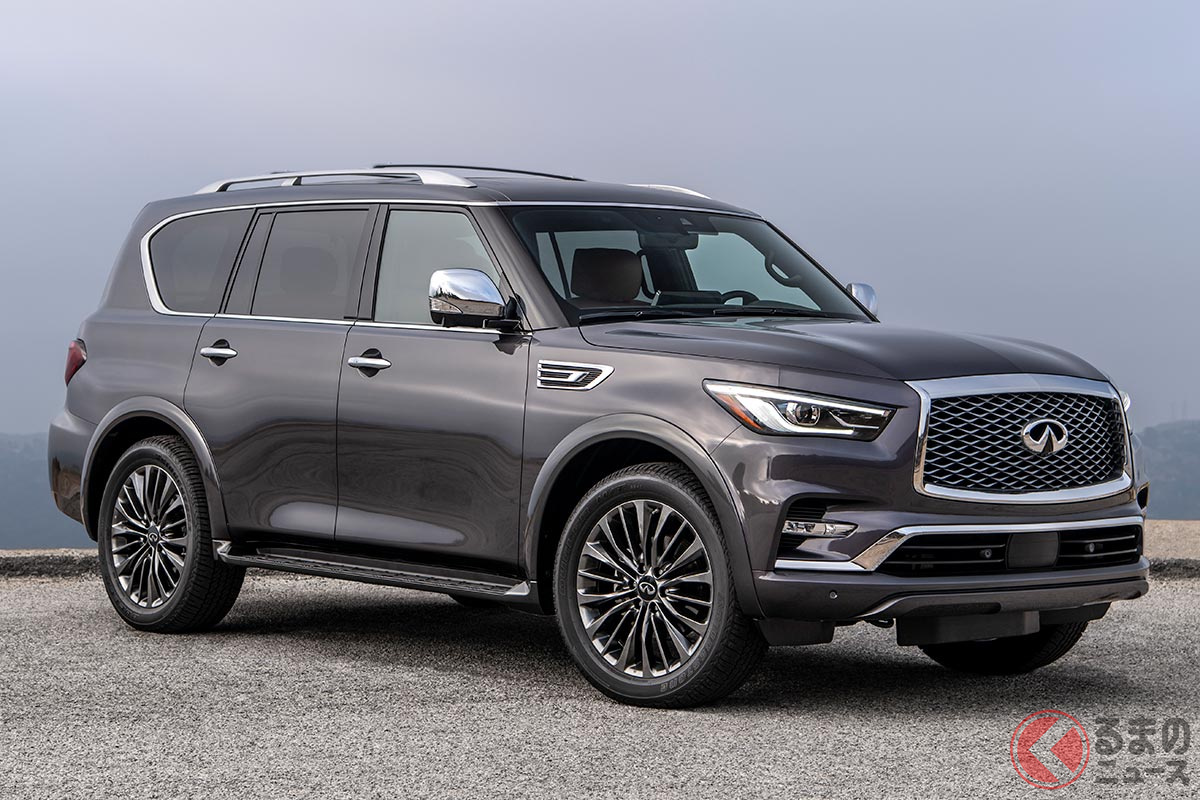 1200万円超！ 5.3mの巨大高級SUV インフィニティ「QX80」が迫力スゴすぎ！ 米国で2023年モデル発売（くるまのニュース） | 自動車情報サイト【新車・中古車】 - carview!