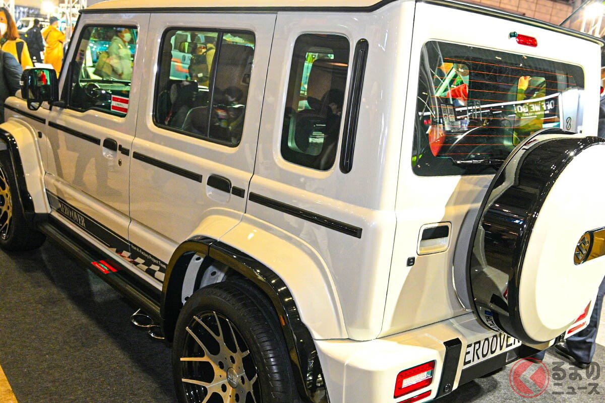 約700万円！ “ベンツ顔”のスズキ「ジムニー“5ドア”」初公開！ 超豪華なカスタムコンプリートモデル「AERO OVER G62L」とは（くるまのニュース） | 自動車情報・ニュース ...