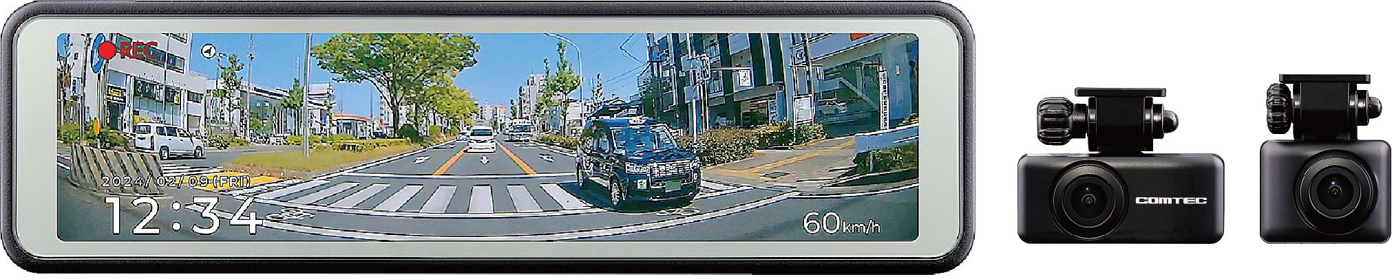 コムテック、前後2カメラのドライブレコーダー「ZDR048」を12月8日発売 デジタルインナーミラーに3段階の拡大表示（日刊自動車新聞） | 自動車情報・ニュース - carview!