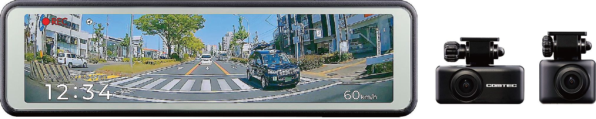 コムテック、前後2カメラのドライブレコーダー「ZDR048」を12月8日発売 デジタルインナーミラーに3段階の拡大表示（日刊自動車新聞） | 自動車情報・ニュース - carview!