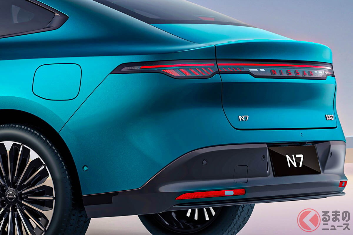 【中国】日産「新型N7」実車展示！ 流麗デザインの「“ハードトップ”セダン」！ 全長5m級ボディ採用のビッグな“「新モデル」どんなクルマ？（くるまのニュース） | 自動車情報・ニュース ...