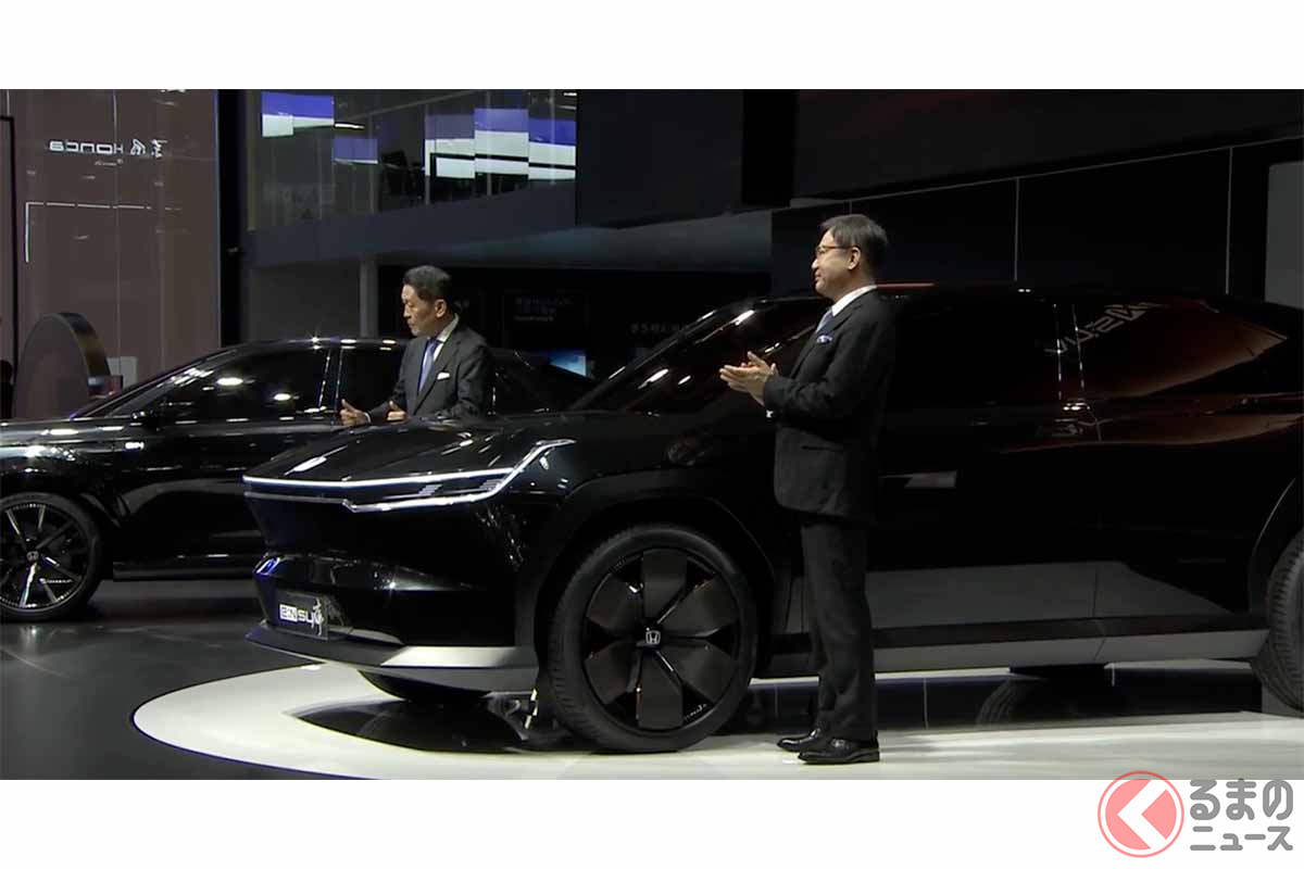 ホンダ新型「“黒”SUV」初公開に称賛の声！ “シンプルデザイン”がカッコイイ！ 新型「e：N SUV序」に反響集まる（くるまのニュース） | 自動車情報・ニュース - carview!