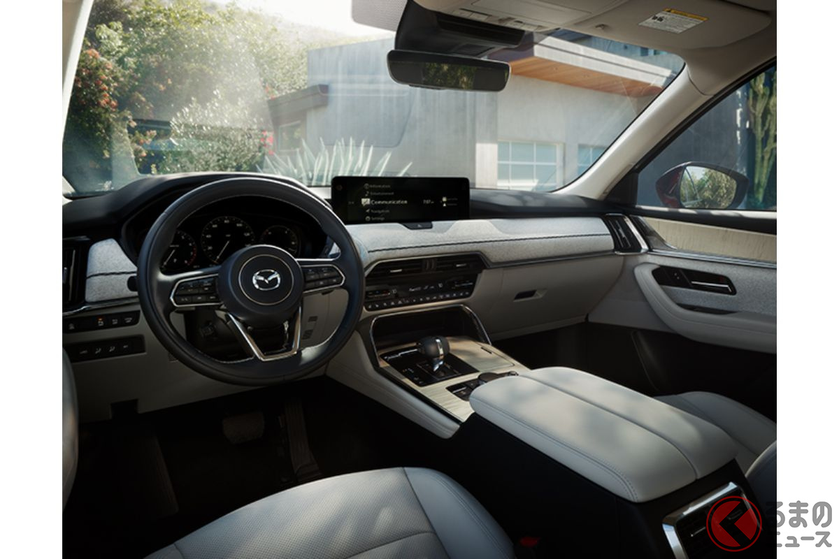全長5m超の最強マツダ車お披露目！ 新型高級3列SUV「CX-90」米で世界初公開！ 日本の「CX-8」と何が違う？（くるまのニュース） | 自動車情報サイト【新車・中古車】 - carview!