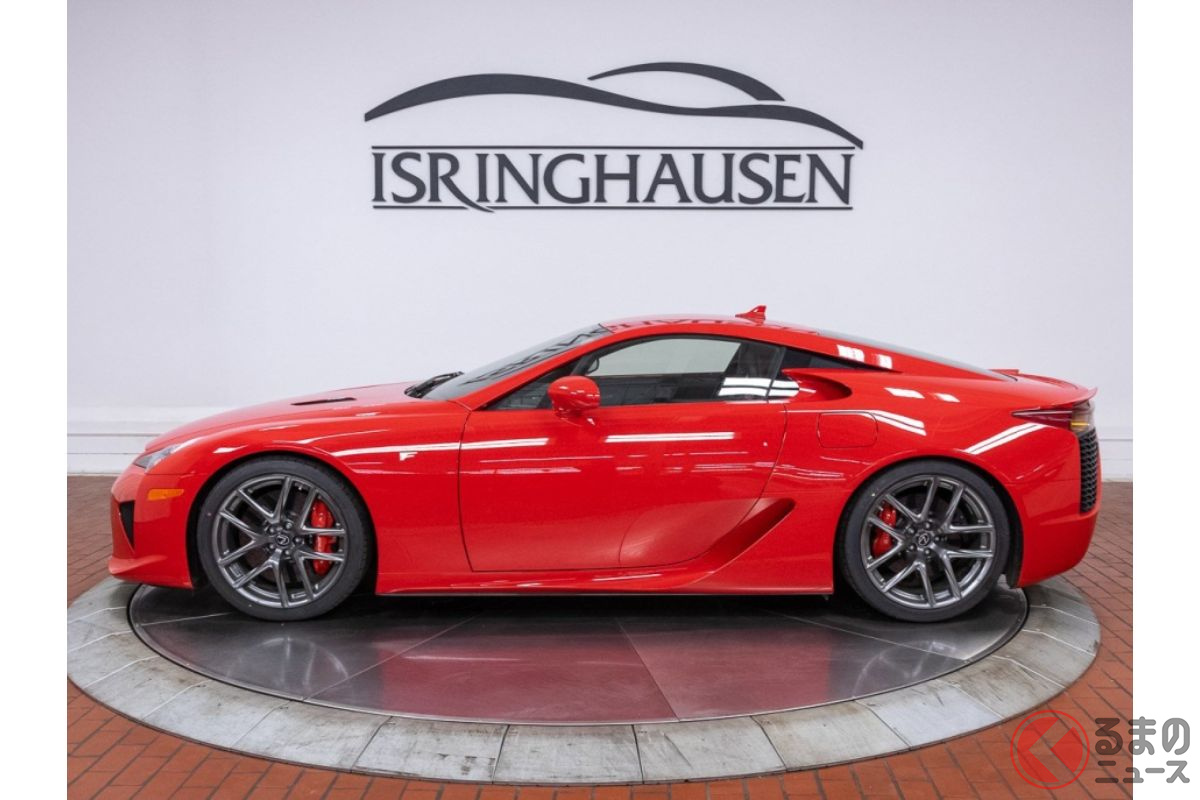 驚愕「1億円超え」のレクサス「スーパーカー」現る!? すべてが超ド派手な「LFA 真っ赤仕様」 走行距離4100kmの超極上仕様とは（くるまのニュース） | 自動車情報サイト【新車・中古車 ...