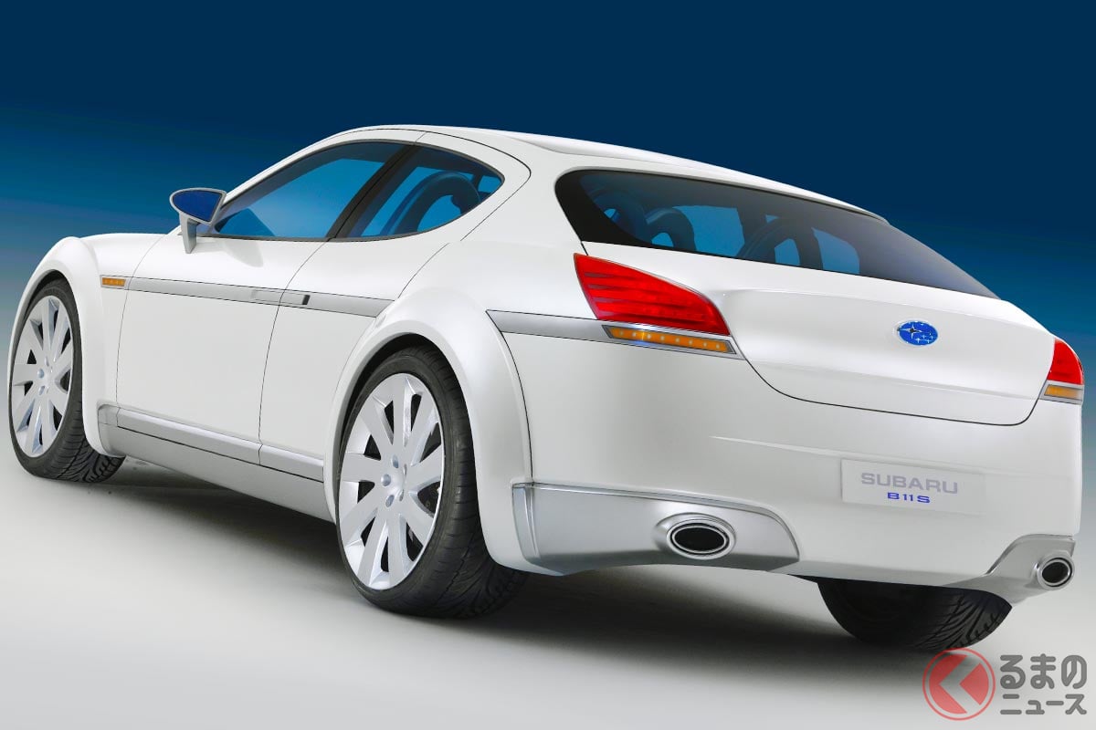 【スイス】スバルの400馬力「スポーツクーペ」が凄かった！ 超パワフルな「ターボ×水平対向6気筒」搭載したコンセプトモデル！ めちゃ美しい「観音開きドア」も採用した「B11S」とは！（くるまの ...