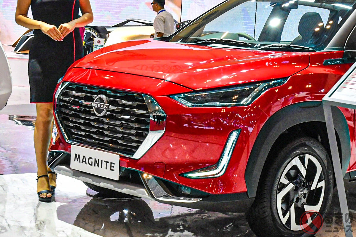 日産「最小SUV」実車登場！ MTあり＋全長4m以下 トヨタ「ライズ」並みの尼「マグナイト」に熱視線集まる！（くるまのニュース） | 自動車情報・ニュース - carview!