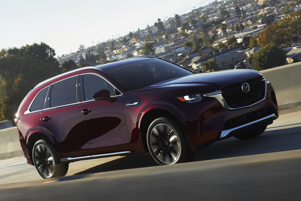 マツダ「CX-90」初公開 新型3列シートSUV、メインマーケットは北米（AUTOCAR JAPAN） | 自動車情報・ニュース - carview!