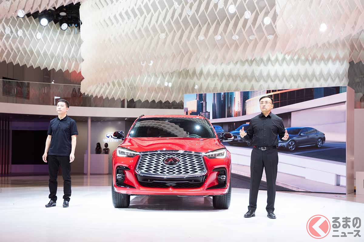 ド迫力の日産高級SUVクーペ「QX55」最新型が登場！ 約780万円から中国で発売（くるまのニュース） | 自動車情報・ニュース - carview!