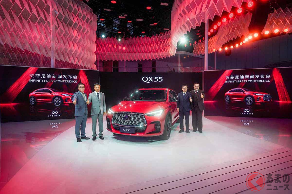 ド迫力の日産高級SUVクーペ「QX55」最新型が登場！ 約780万円から中国で発売（くるまのニュース） | 自動車情報・ニュース - carview!