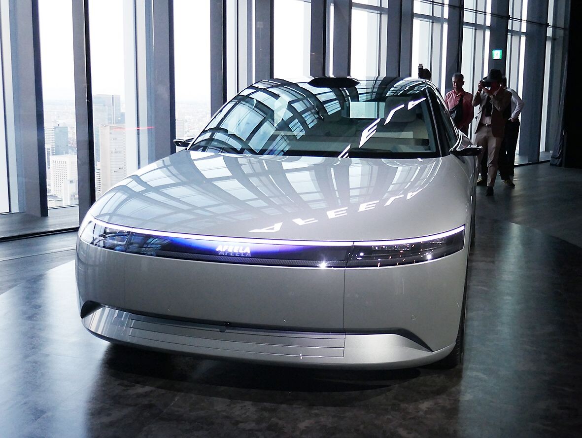ソニー・ホンダモビリティ、新型ev「アフィーラ」プロトタイプをジャパンモビリティショーで日本初披露 報道陣に先行公開（日刊自動車新聞
