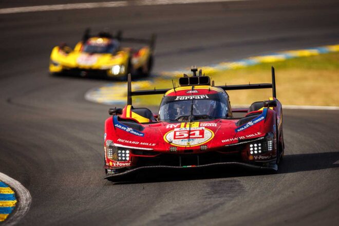 フェラーリ499P、エンジントラブルで表彰台独占を逃す。SC1回のクリーンな展開も影響か／ル・マン24時間（AUTOSPORT web） | 自動車情報・ニュース - carview!