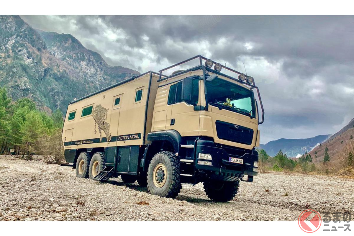 究極のオフロード「豪邸」誕生!? 全長9m超えの巨大6WDキャンパー！ 床暖房に洗濯機も完備！ 豪華内装の「GLOBAL XRS 7400」墺で発表（くるまのニュース） | 自動車情報 ...