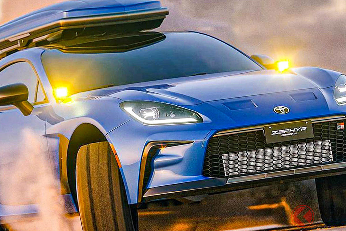 砂漠を爆走するトヨタ「GR86」!? ド迫力のリフトアップがミスマッチ！ “ラリー仕様”のCGがスゴかった（くるまのニュース） | 自動車情報・ニュース - carview!