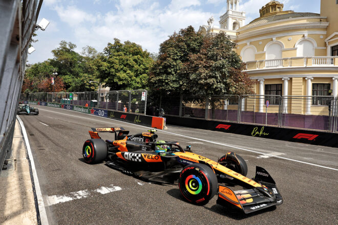 修復作業による約30分の赤旗中断で消化不良なセッションに。トップはノリス、角田6番手／F1アゼルバイジャンGP FP1（AUTOSPORT web） | 自動車情報・ニュース - carview!