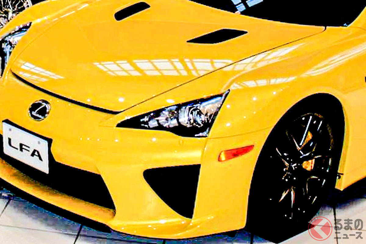 レクサス「LFA“S”」実車公開へ！ 超貴重な“和製スーパーカー”！ 鮮烈イエローの激レアモデルとは（くるまのニュース） | 自動車情報・ニュース - carview!