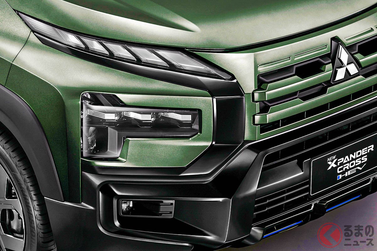 【東南アジア】三菱の新「コンパクト“SUV”ミニバン」がスゴい！ 全長4.6m級の「ちょうどイイサイズ」！ タフ顔もカッコいい“ハイブリッド”モデル「エクスパンダークロス“HEV”」日本導入の ...