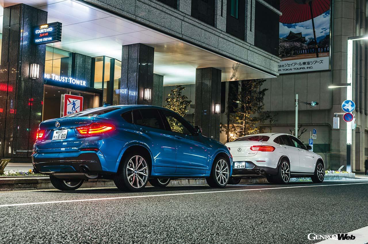 SUVクーペのトップランナー対決！ メルセデスAMG GLC 43とBMW X4 M40iを吟味する 【Playback GENROQ 2017】（GENROQ Web） | 自動車情報サイト ...