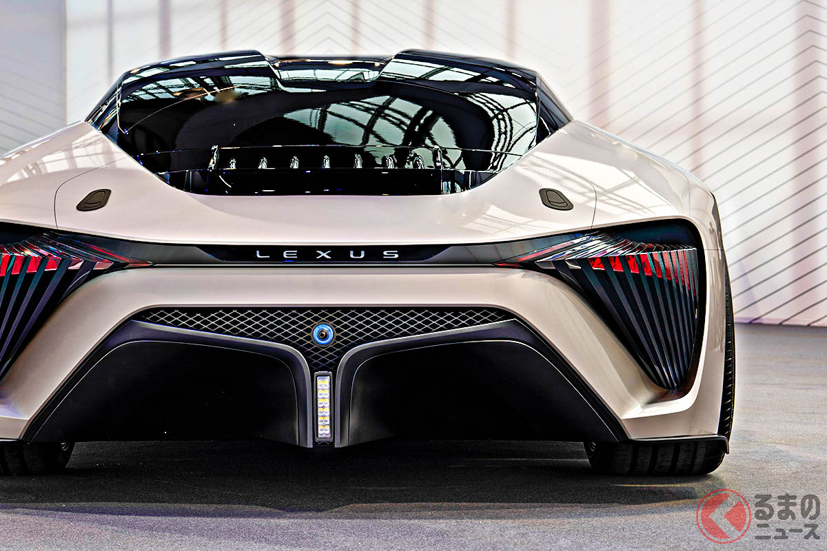 レクサスが新型「和製スーパーカー」実車展示！ MT＆斬新ハンドル搭載!? 美しすぎる「エレクトリファイドスポーツ」は市販化するのか（くるまのニュース） | 自動車情報・ニュース - carview!