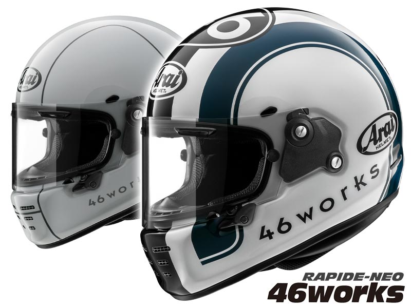 シンプルなデザインが光る新製品「RAPIDE-NEO 46works／ラパイド・ネオ 46ワークス」がアライヘルメットから12月下旬発売！（バイクブロス）(ヘッドライン) | 自動車情報 ...