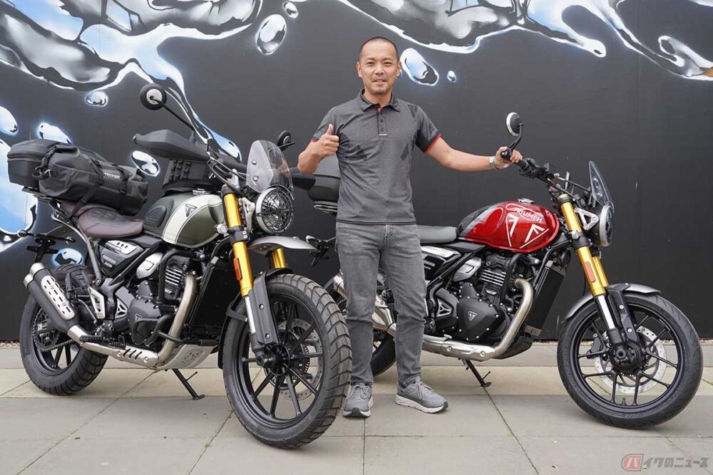 トライアンフの400ccモデルが本気すぎる!! 「スピード400」＆「スクランブラー400X」に跨るためイギリスへ!? 発売は2023年末（バイクのニュース ） | 自動車情報・ニュース ...