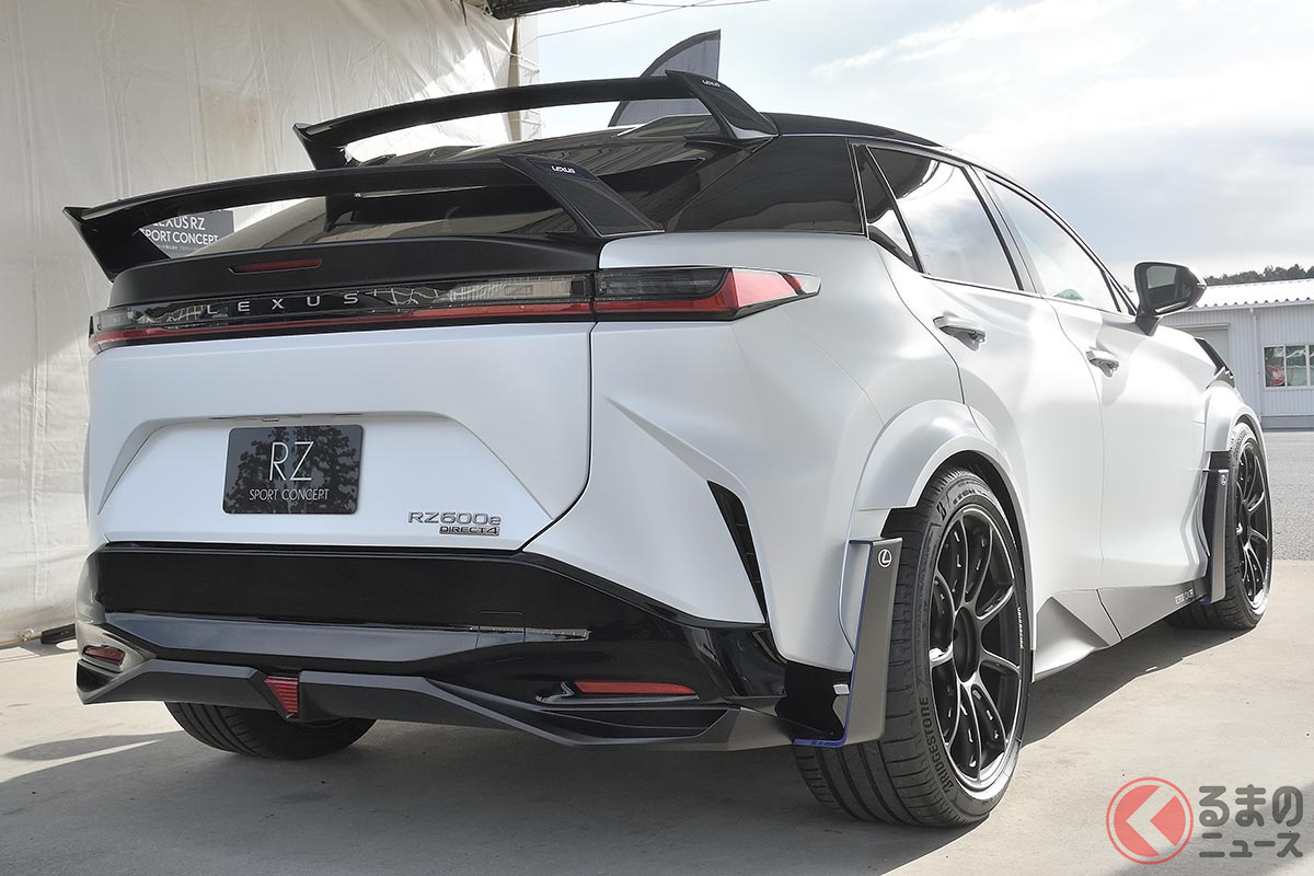 約400馬力の超ド級「レクサスSUV」が存在！ 迫力ヤバい「ダブルリアスポイラー」装備!? 過激すぎる「RZスポーツコンセプト」とは（くるまのニュース） | 自動車情報サイト【新車・中古車 ...