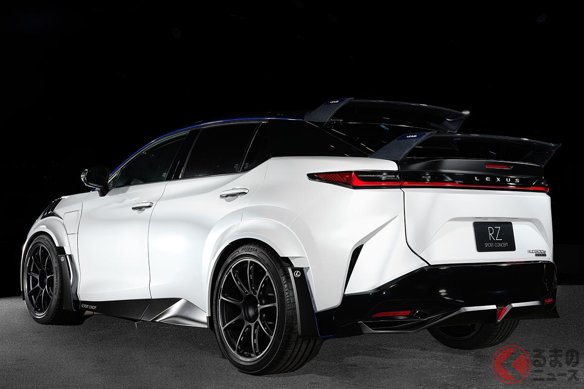 約400馬力の超ド級「レクサスSUV」が存在！ 迫力ヤバい「ダブルリアスポイラー」装備!? 過激すぎる「RZスポーツコンセプト」とは（くるまのニュース） | 自動車情報・ニュース - carview!