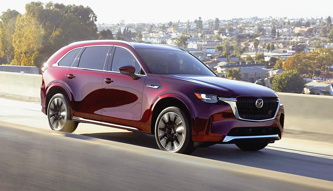 マツダ、3列シートSUVの新型車「CX-90」世界初公開 北米皮切りに中国・豪州などで販売（日刊自動車新聞） | 自動車情報・ニュース - carview!