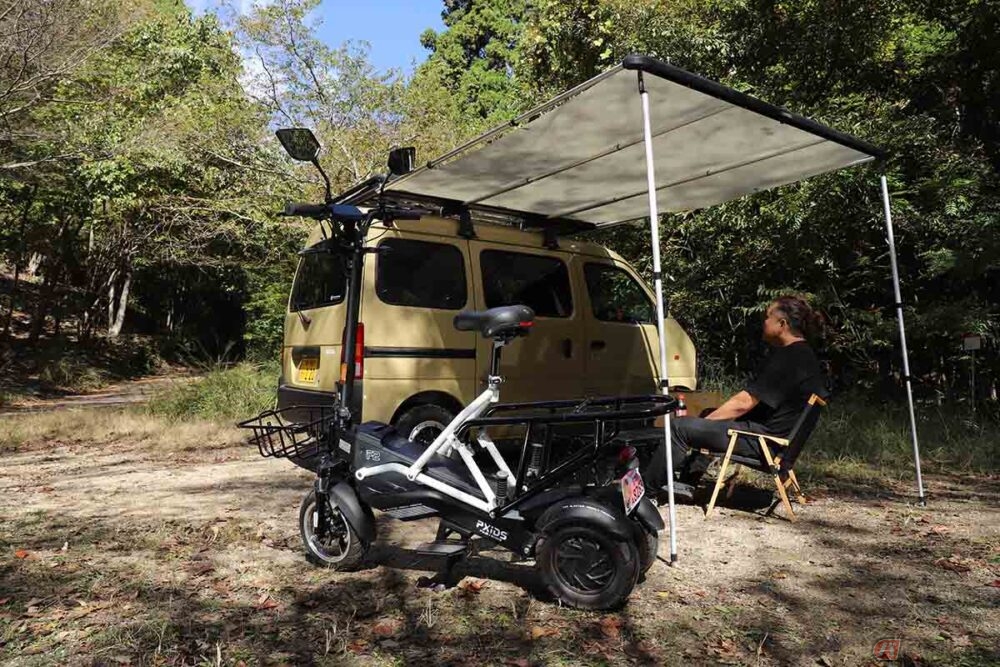 電動3輪スクーター「PXiD F2」後輪がリーンする折り畳み原付EV登場（バイクのニュース ） | 自動車情報サイト【新車・中古車】 - carview!