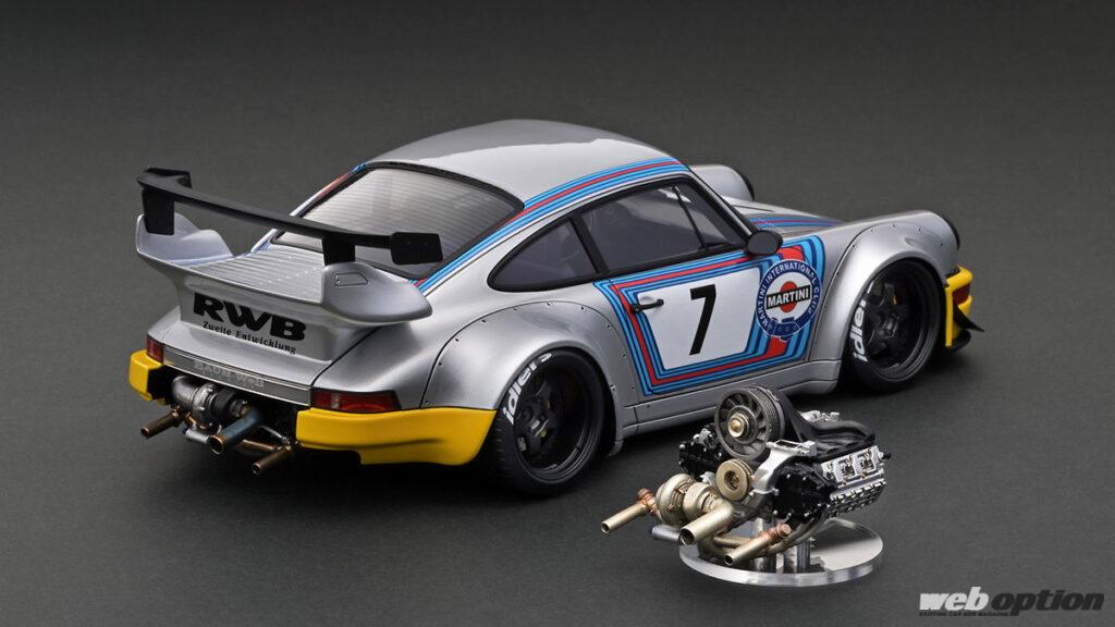 「フラット6『M64』ユニットも付属！」イグニッションモデルからマルティーニ仕様のRWBポルシェ964が登場（web option） | 自動車情報・ニュース - carview!