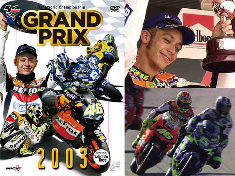 バレンティーノ・ロッシが3連覇を達成「GRAND PRIX 2003 総集編（新価格版）」が3/24に発売！（バイクブロス） | 自動車情報・ニュース - carview!