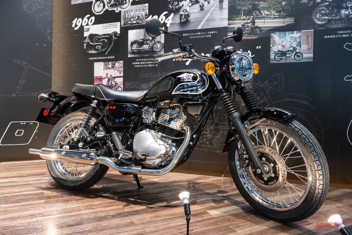 カワサキの新クラシック「メグロS1／W230」詳細解説！ エンジンはKLX230系の232cc空冷単気筒、価格は60万円台……？（モーサイ） | 自動車情報・ニュース - carview!