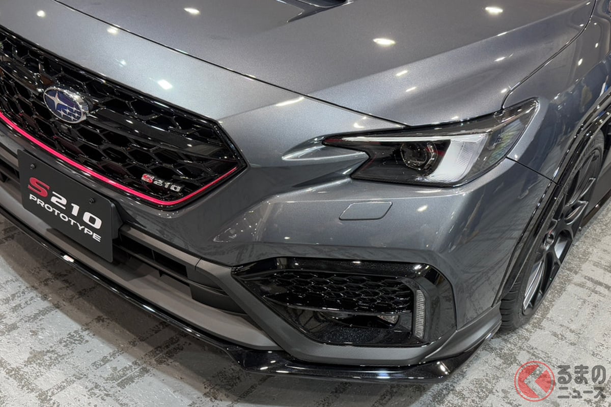 スバルが新型「S210」実車公開！ クールな金属調ボディ×過激エアロがスゴい！ 300馬力にブーストした「ハイパフォーマンスセダン」大阪で初登場！（くるまのニュース） | 自動車情報・ニュース ...