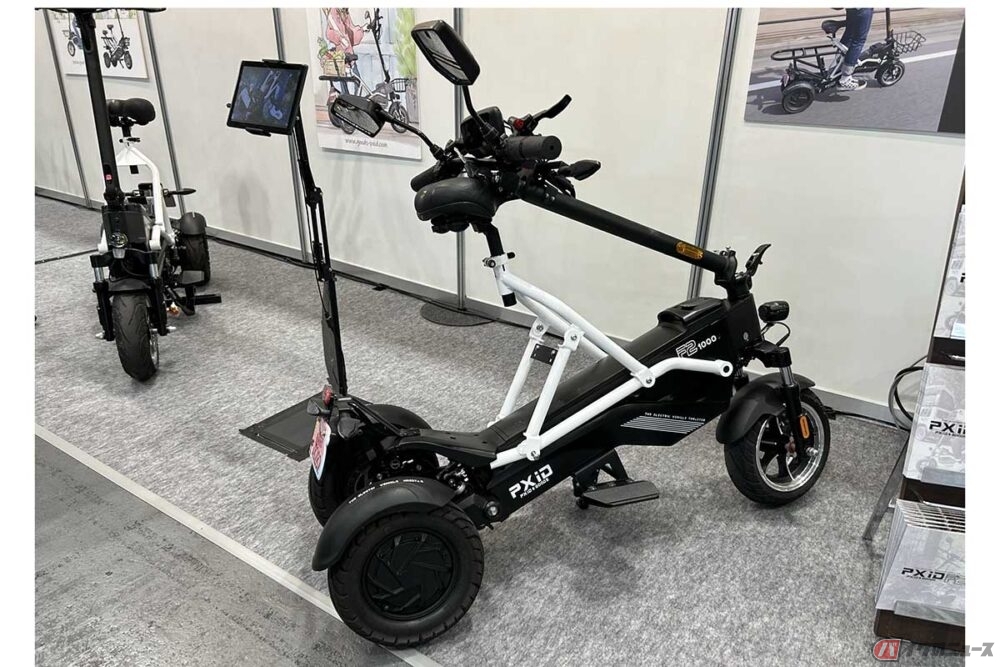 電動3輪スクーター「PXiD-F2」 東京都内で展示＆試乗・ポップアップイベント開催 「BICYCLE-E・MOBILITY CITY EXPO 2023」へも出展（バイクのニュース ...