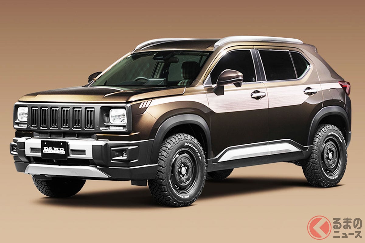 DAMDが「レトロ顔WR-V」カスタムカーを初公開！ 角目2灯“カクカクデザイン”が凄い！ 「丸目シエンタ」も披露！ 斬新「新作カスタムカー」4台を東京オートサロン2025に出展へ（くるまの ...