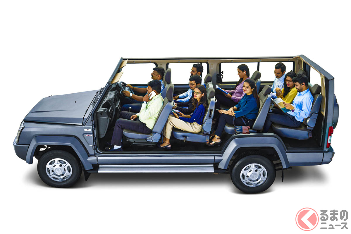 まさかの新型「4列10人乗りSUV」登場!? “既視感ありまくり”デザイン採用＆MTのみでアンダー270万円!? 衝撃のインド車が印で発売（くるまのニュース） | 自動車情報・ニュース ...