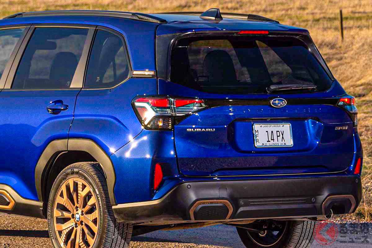 【アメリカ】スバル新型「フォレスター」実車展示！ “新ハイブリッド”搭載の「6代目」！ 全長4.7m級の「最新型SUV」LAオートショーに登場（くるまのニュース） | 自動車情報・ニュース ...