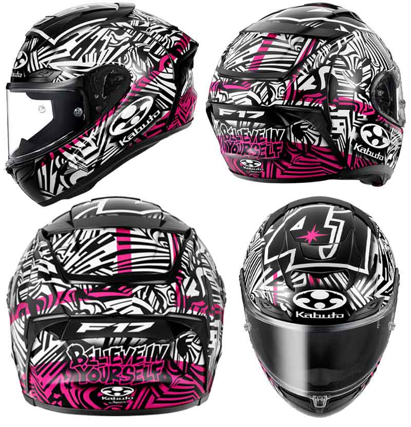 オージーケーカブトからアレイシ・エスパルガロ選手のウィンターテスト仕様グラフィックモデル「F-17 ALEIX（エフ・イチナナ アレイシ）」が12月下旬発売！（バイクブロス） | 自動車情報 ...