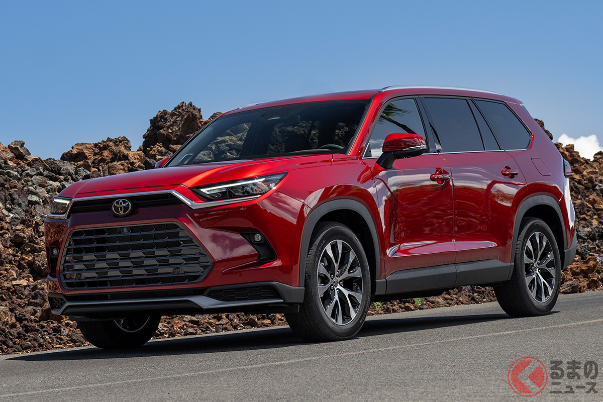全長5.1m!? トヨタの巨大3列SUV「グランドハイランダー」詳細発表 米国で今夏発売！ 約602万円から（くるまのニュース） | 自動車情報サイト【新車・中古車】 - carview!