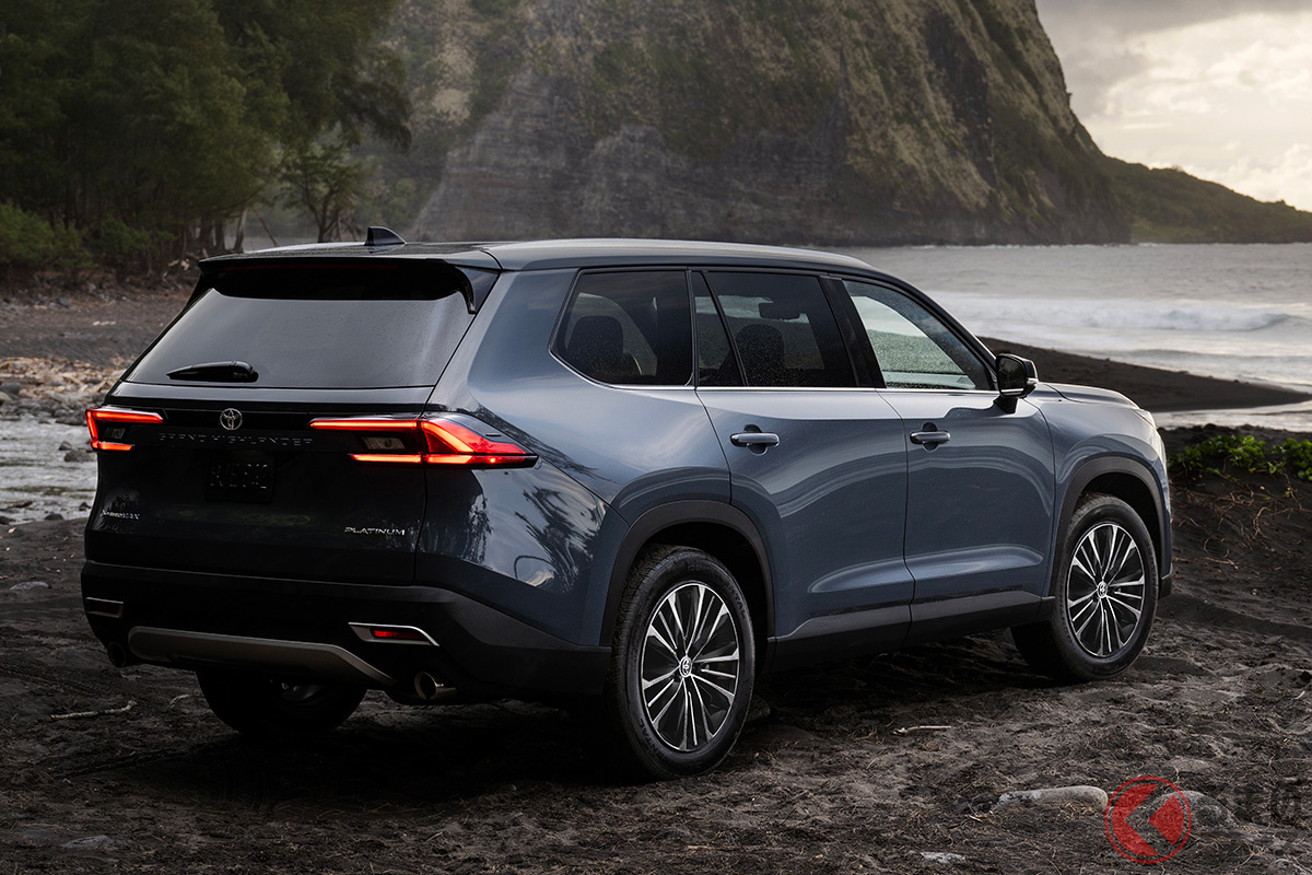 全長5.1m!? トヨタの巨大3列SUV「グランドハイランダー」詳細発表 米国で今夏発売！ 約602万円から（くるまのニュース） | 自動車情報サイト【新車・中古車】 - carview!