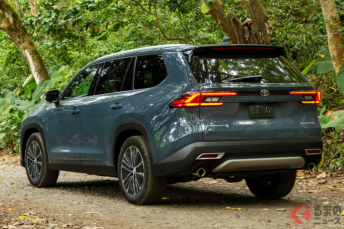 全長5.1m!? トヨタの巨大3列SUV「グランドハイランダー」詳細発表 米国で今夏発売！ 約602万円から（くるまのニュース） | 自動車情報サイト【新車・中古車】 - carview!