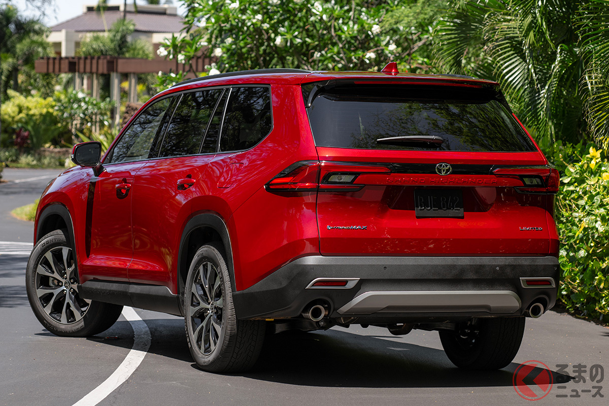 全長5.1m!? トヨタの巨大3列SUV「グランドハイランダー」詳細発表 米国で今夏発売！ 約602万円から（くるまのニュース） | 自動車情報・ニュース - carview!