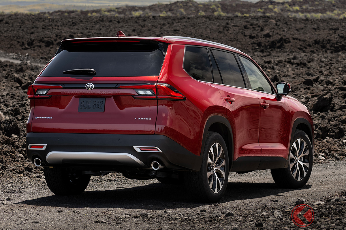 全長5.1m!? トヨタの巨大3列SUV「グランドハイランダー」詳細発表 米国で今夏発売！ 約602万円から（くるまのニュース） | 自動車情報サイト【新車・中古車】 - carview!
