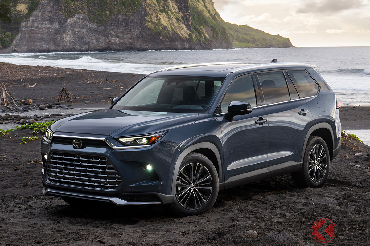 全長5.1m!? トヨタの巨大3列SUV「グランドハイランダー」詳細発表 米国で今夏発売！ 約602万円から（くるまのニュース） | 自動車情報・ニュース - carview!