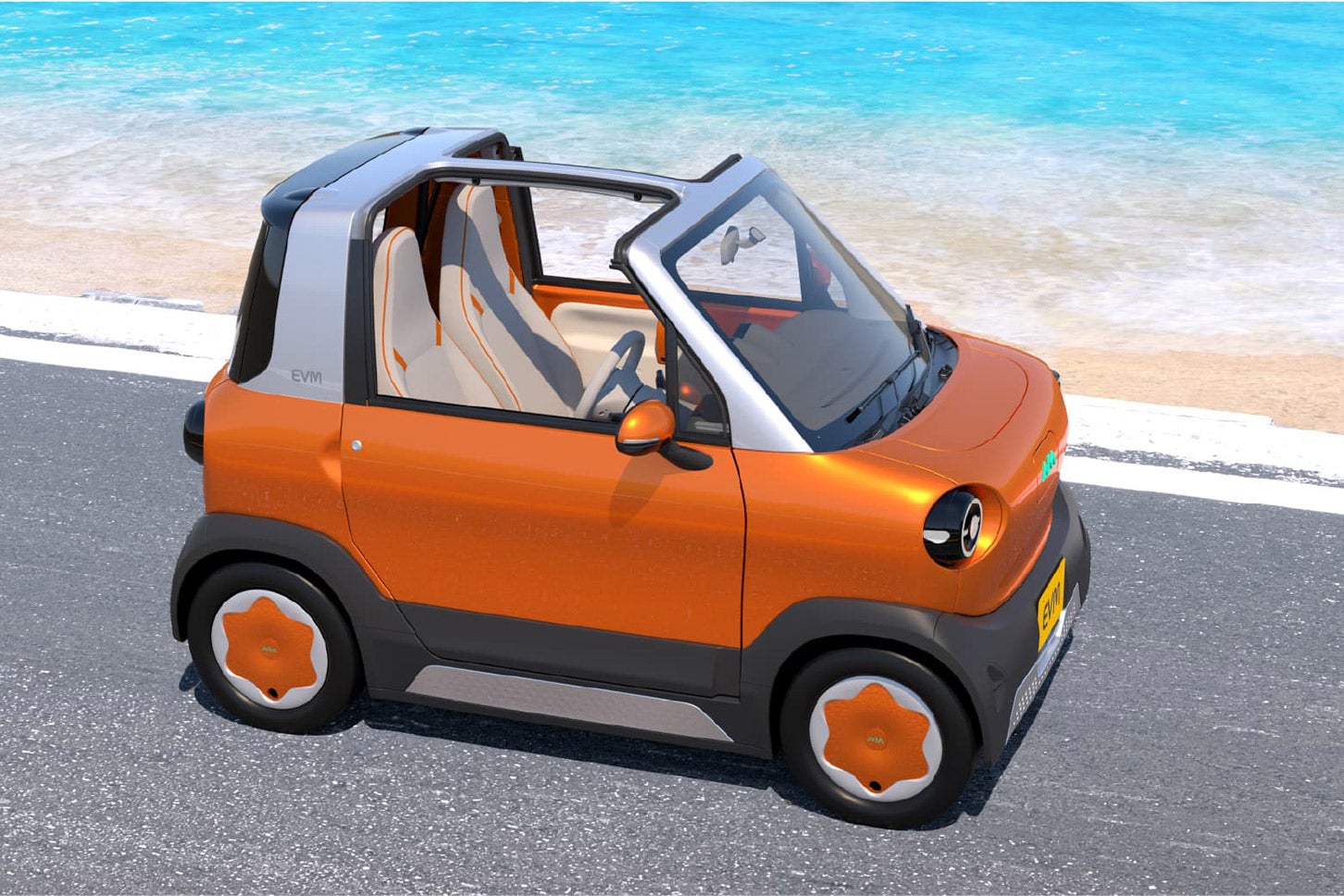 190万円で買える2人乗り超小型EVオープンカー「AIM EVM」って何？ 沖縄で8月に販売開始！【新車ニュース】（くるくら） | 自動車情報・ニュース - carview!