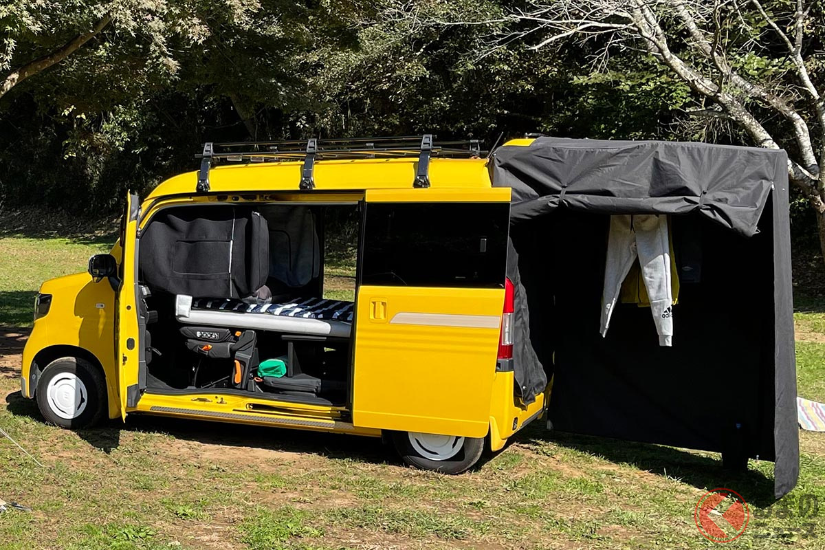 ホンダの軽「N-VAN」でガッツリ車中泊！ 丸目レトロなサーフィン仕様「TRIP VAN」がオシャすぎる!?（くるまのニュース） | 自動車情報サイト【新車・中古車】 - carview!